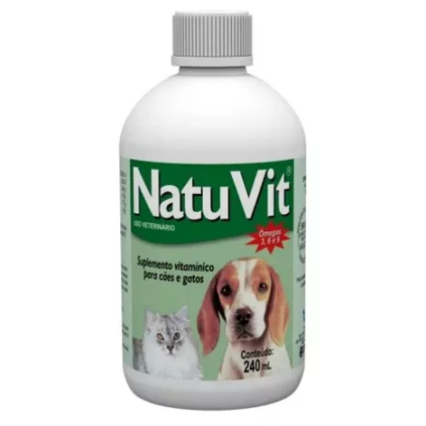 Natu Vit Suplemento Vitaminico Para Cães E Gatos 240 ml | Shopee Brasil