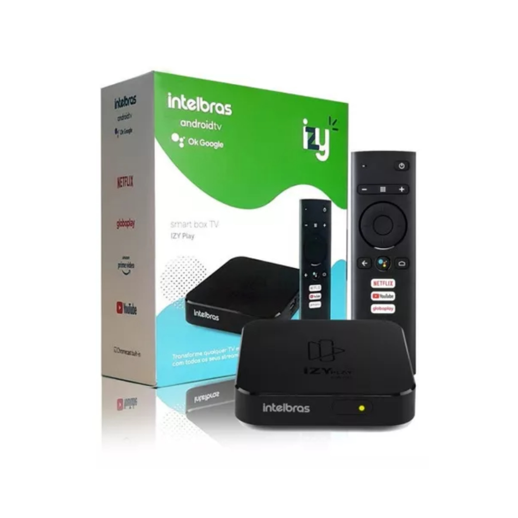 Smart Tv Box Full Hd Izy Play Intelbras Hdmi Bluetooth Wi-fi Cor Preto ...