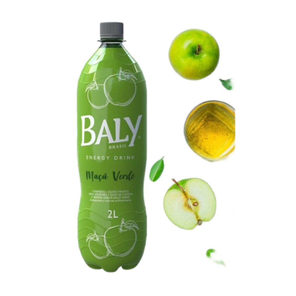 Energetico Baly Maça Verde 2litros 1unid | Shopee Brasil