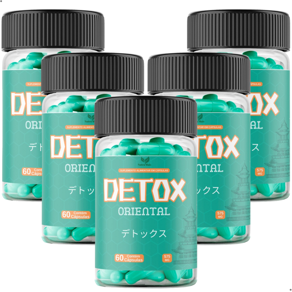 Kit 5 Detox Oriental Original Com Nota Fiscal e Garantia Detox Oriental Original | Shopee Brasil