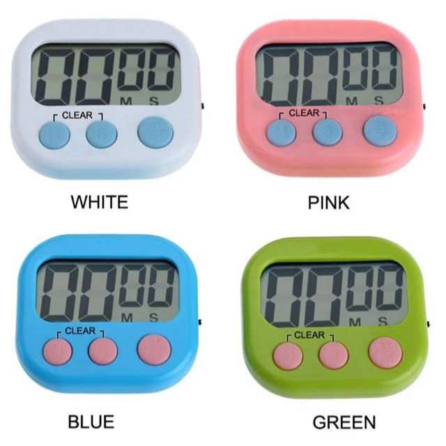 Timer Cronometro Temporizador Digital Com imã e Apoio Mesa | Shopee Brasil