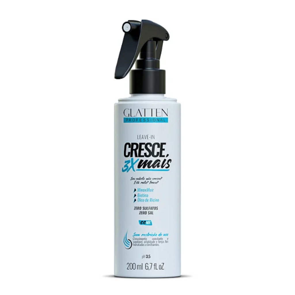 Glatten Leave-in Cresce 3x Mais 200ml | Shopee Brasil