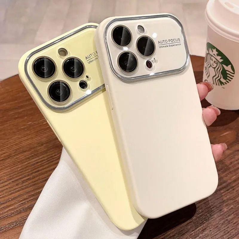 Capinha Iphone 11,12,13,14 Aveludada Com Protetor de Câmera AUTO FOCUS ...
