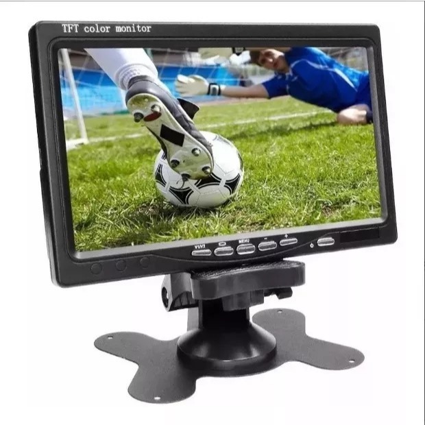 Monitor 7 Polegadas Com 2 Entradas Rca De Video Av Controle(7PRCA ...