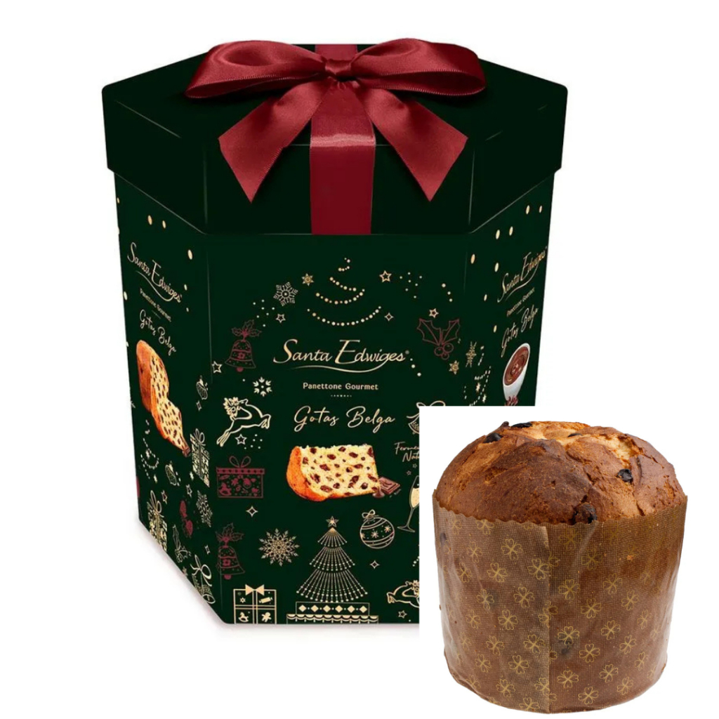 PANETONE GOURMET 908G LINDO PRESENTE SANTA EDWIGES | Shopee Brasil