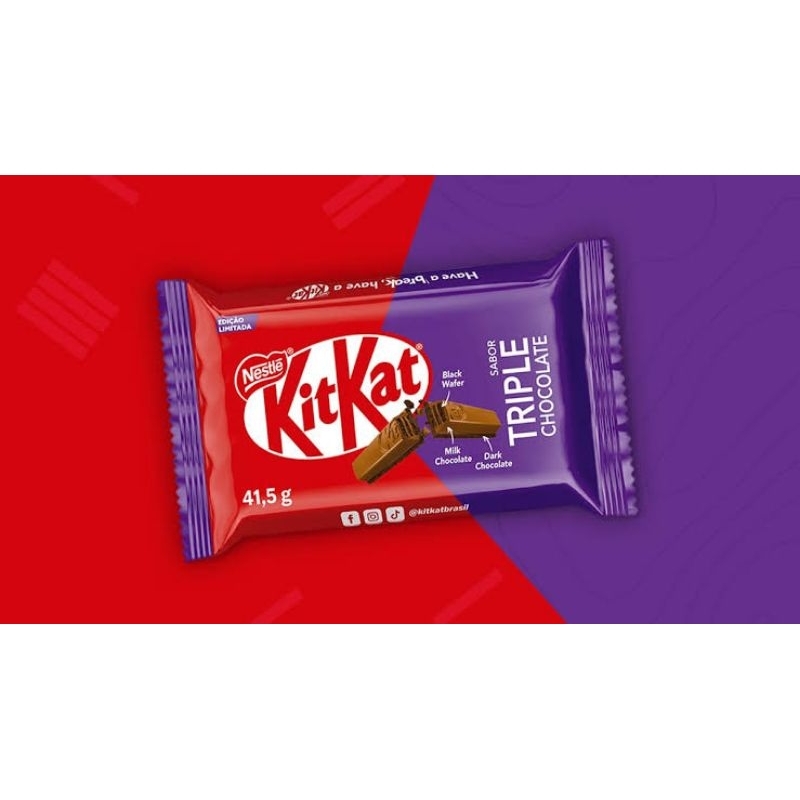 3 Barra KitKat Triple Chocolate Kit Kat Nestlé | Shopee Brasil