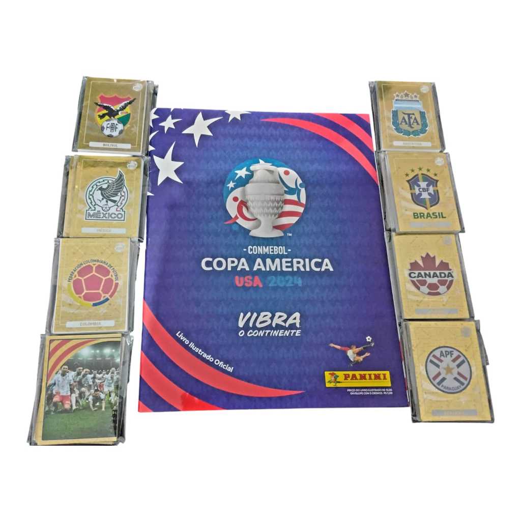 Album Copa América 2024 Completo Com todas Figurinhas para colar ...