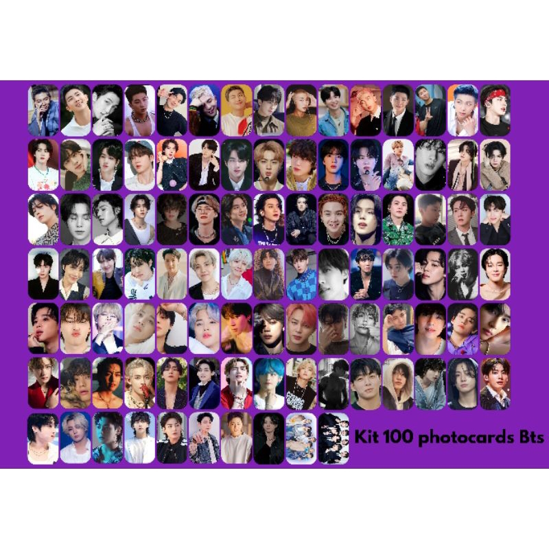 Kit Bts 100 photocards | Shopee Brasil