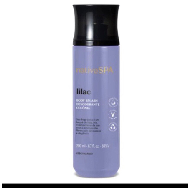 Body Splash Lilac Boticário, Nativa Spa 200ml | Shopee Brasil