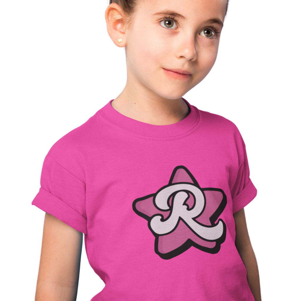Camiseta Algodão Emily Vick Youtuber Infantil Os Rosas Estrela ...