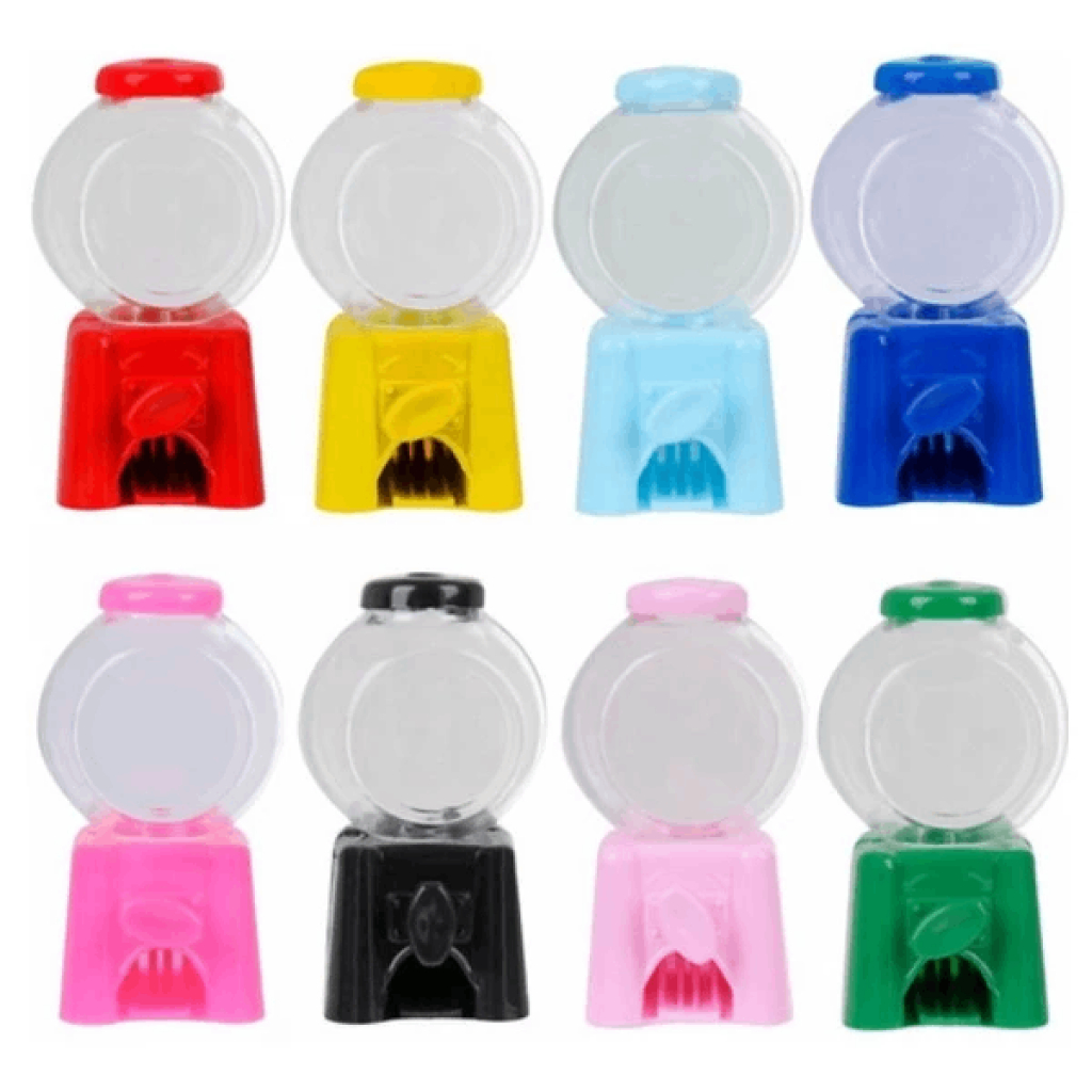 Kit 24 Unid - Mini Baleiro Candy Machine Diversas Cores para Decoração ...