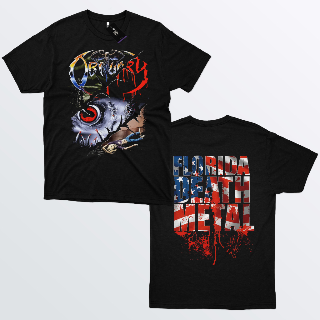 Camiseta Obituary Florida Death Metal 100% Algodão | Shopee Brasil