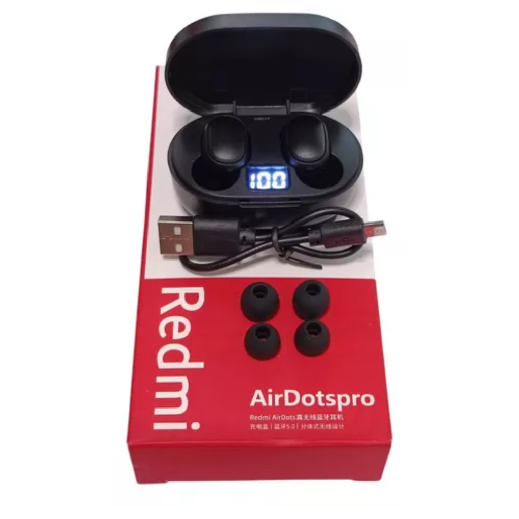 Fone de Ouvido Redmi AirDots pro Preto sem fio Bluetooth | Shopee Brasil