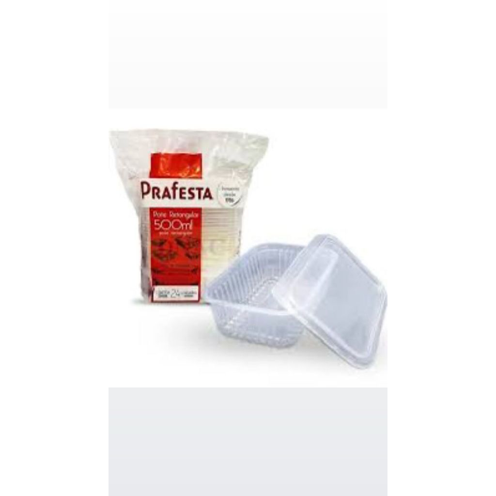 Pote Descartável 500ml Freezer Microondas Marmita - 24 Un. | Shopee Brasil