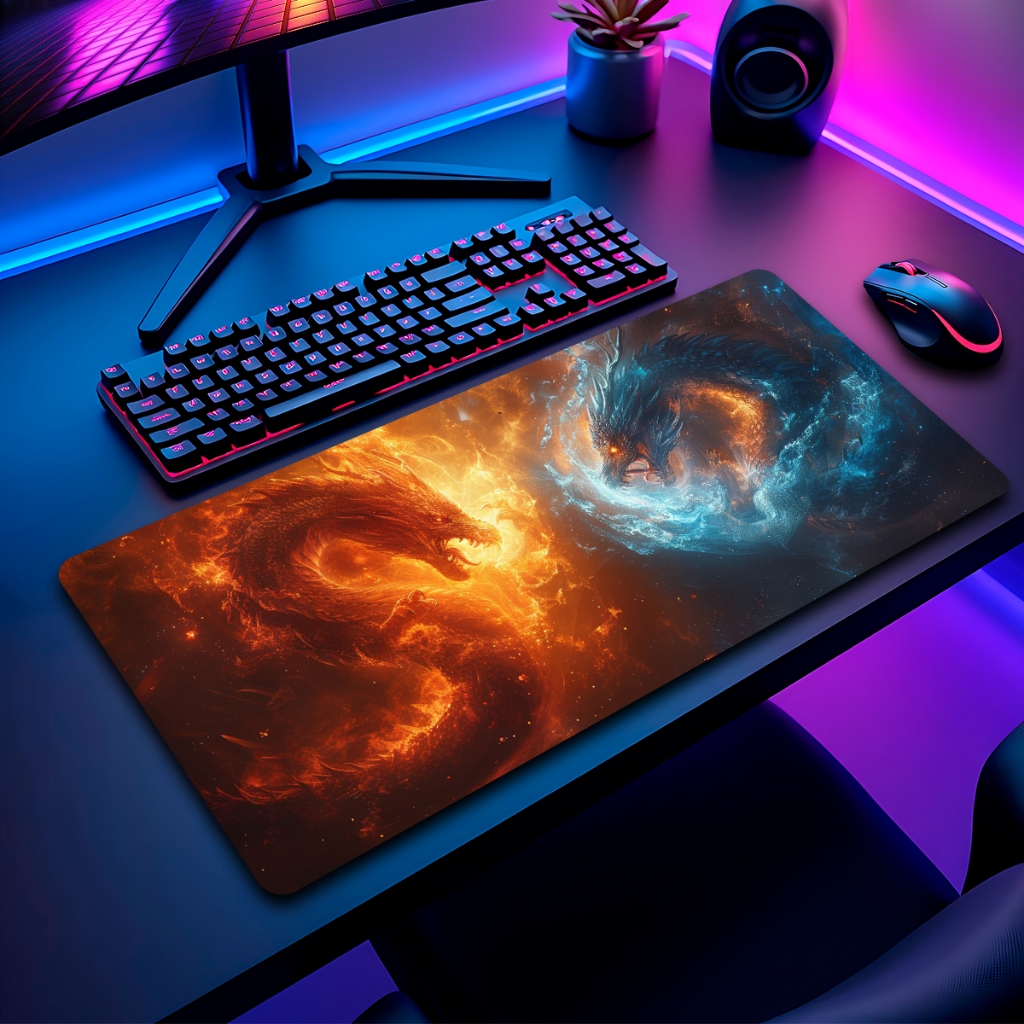 Mouse Pad Dragao Japones Gamer Antiderrapante Grande Diversas Estampas ...