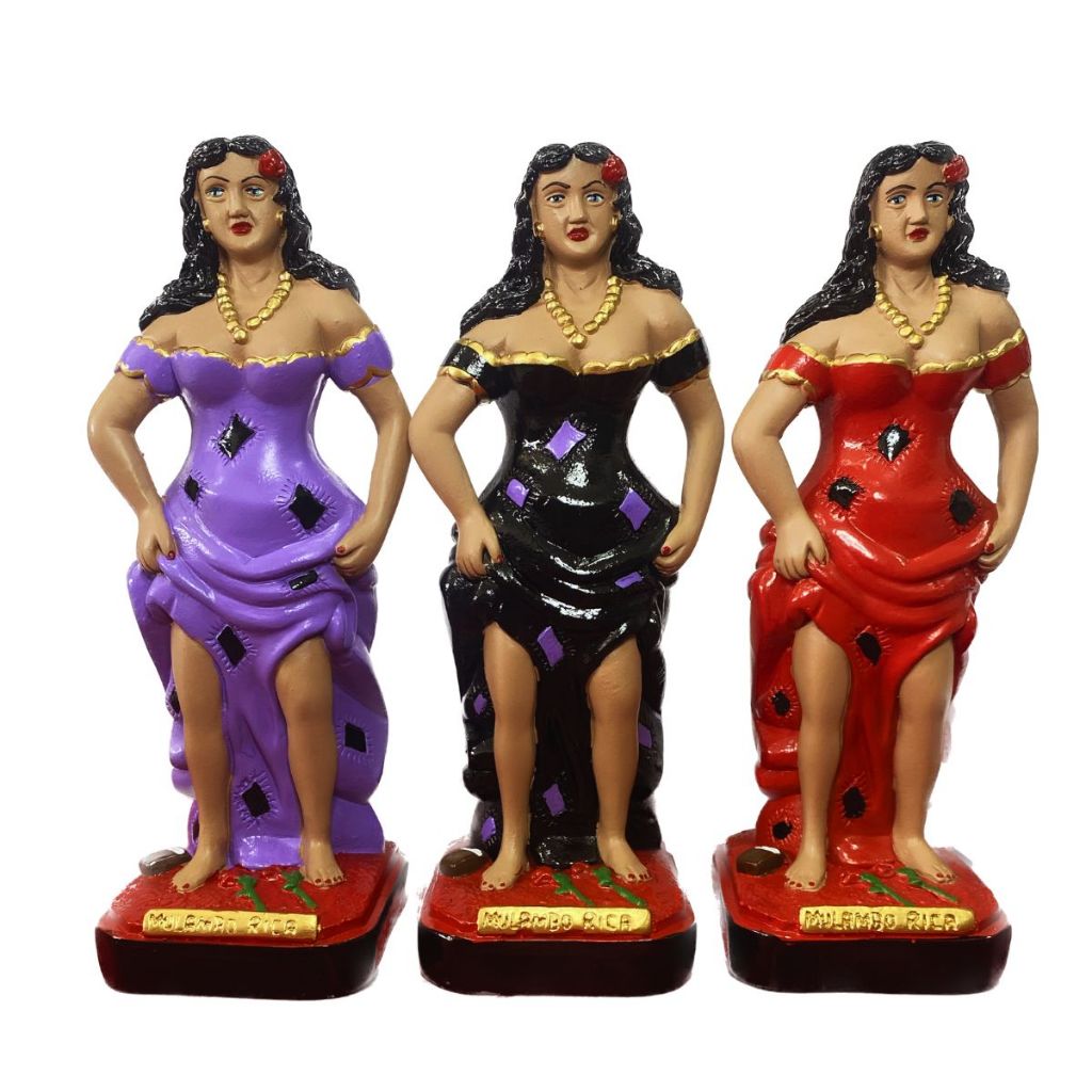 Imagem Maria Mulambo Pombagira de Gesso 20cm - Umbanda Candomblé ...