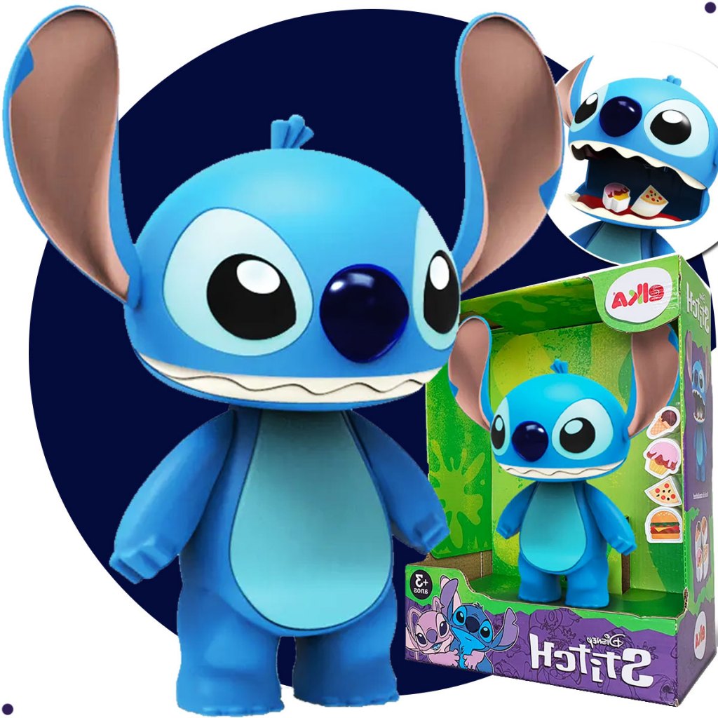 Boneco Articulada Lillo Stitch 24cm Brinquedo Original Disney Com Selo ...