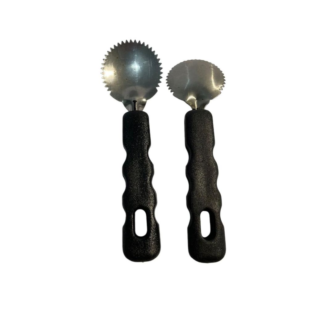 RASPA COCO EM AÇO INOXIDÁVEL CABO EM POLIETILENO KIT COM DOIS | Shopee ...