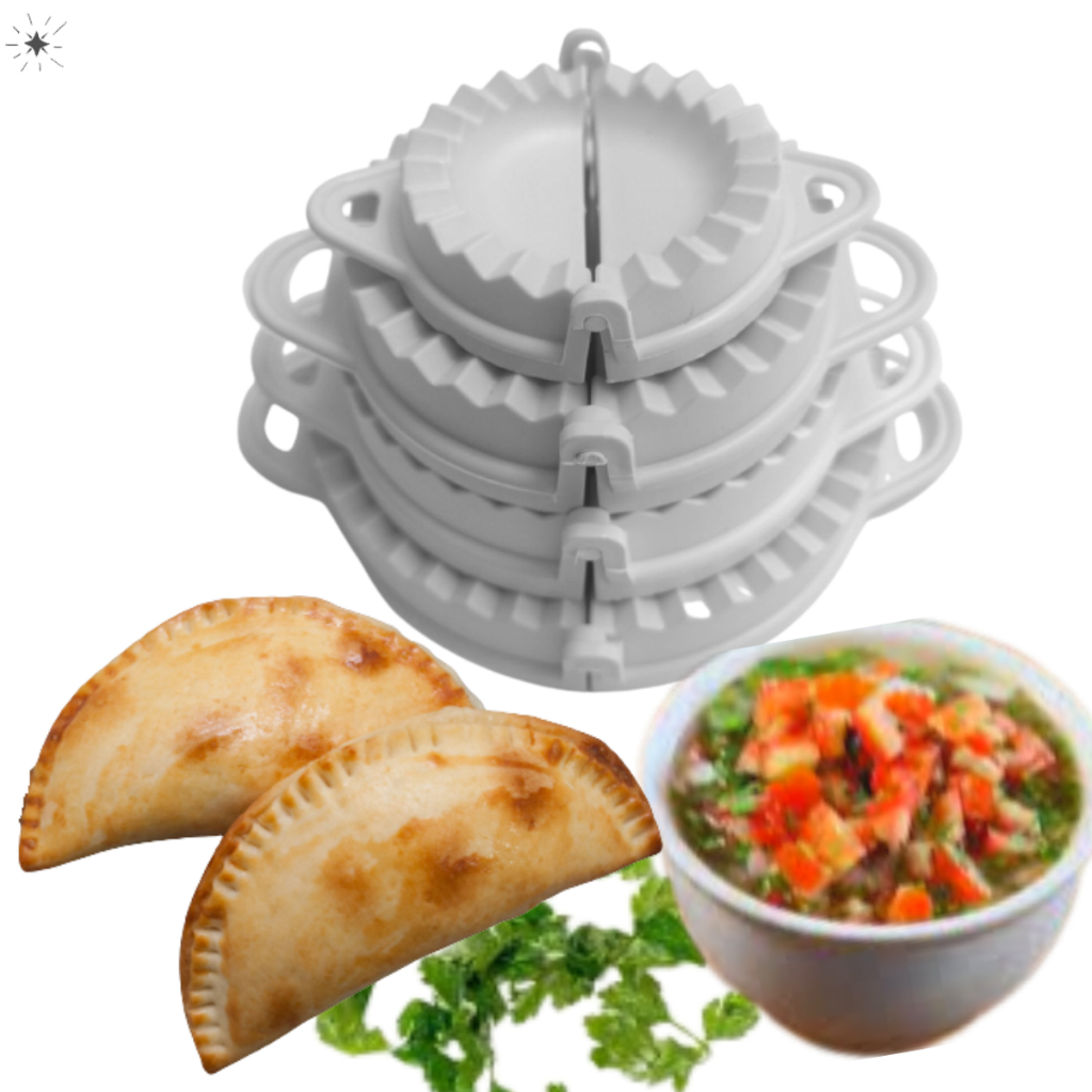 Forma Pastel Risoli Salgados Modelador Massas 4 Formas Fechador Molde ...