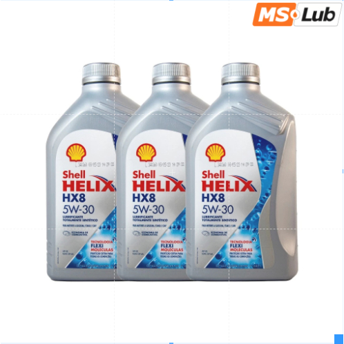 Kit 3 Shell Helix 5w30 Hx8 Sintético GF6 API SP | Shopee Brasil