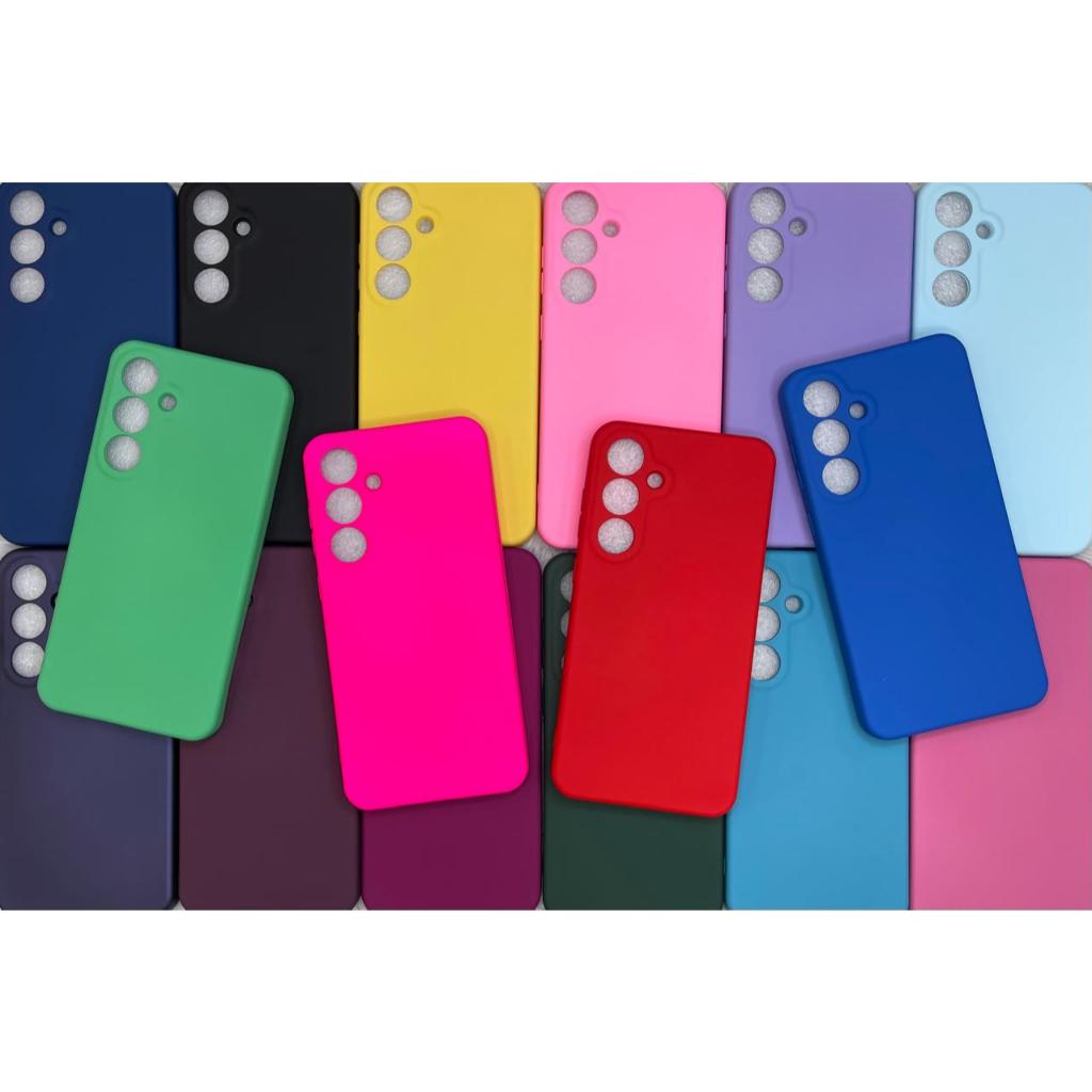 Kit Protetora Capa de Celular - S24 Fe - Samsung Silicone Aveludado Capinha Case | Shopee Brasil