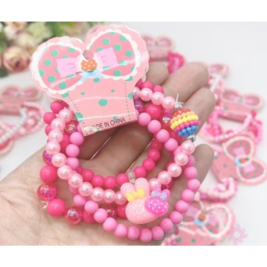 Kit 16 Pulseiras Para Crianças/ Conjunto Biju Infantil Menina Modelos e ...