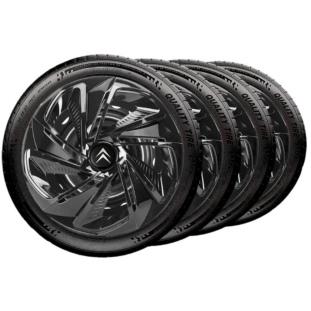 Jogo 4 Calota Nitro Preta Aro 14 Citroen C3 C4 Xsara Picasso | Shopee ...