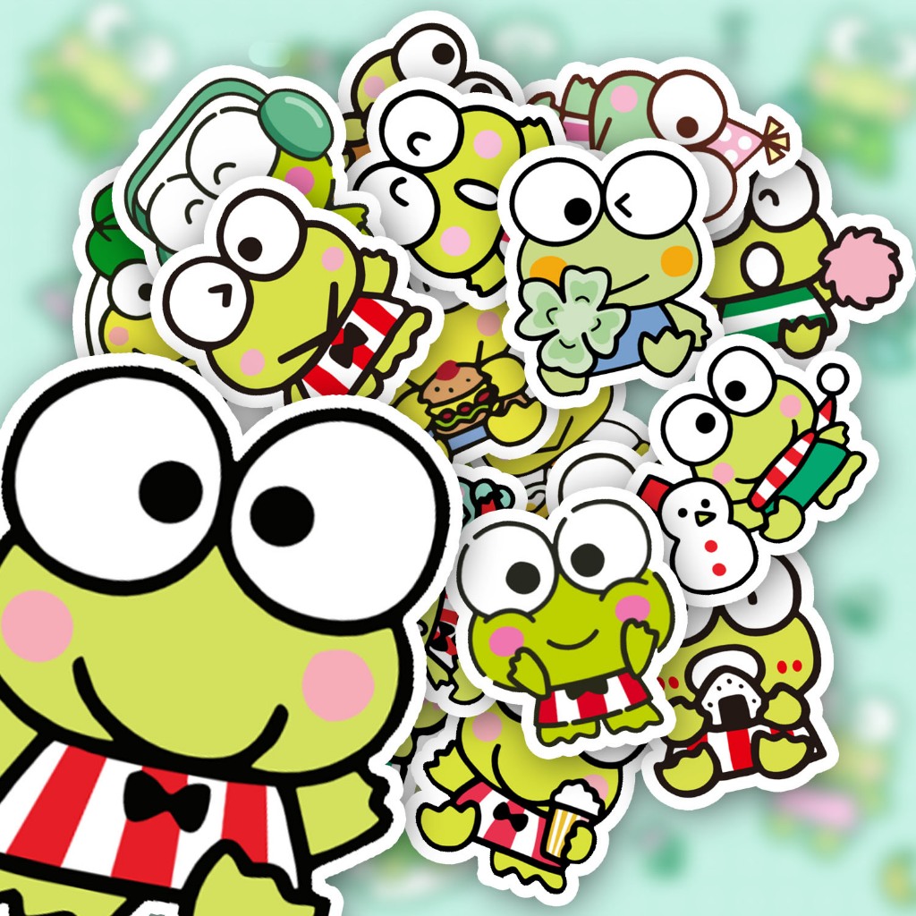 Mini Adesivos Keroppi 3 a 5cm - Pacote Figurinhas Stickers Pack ...