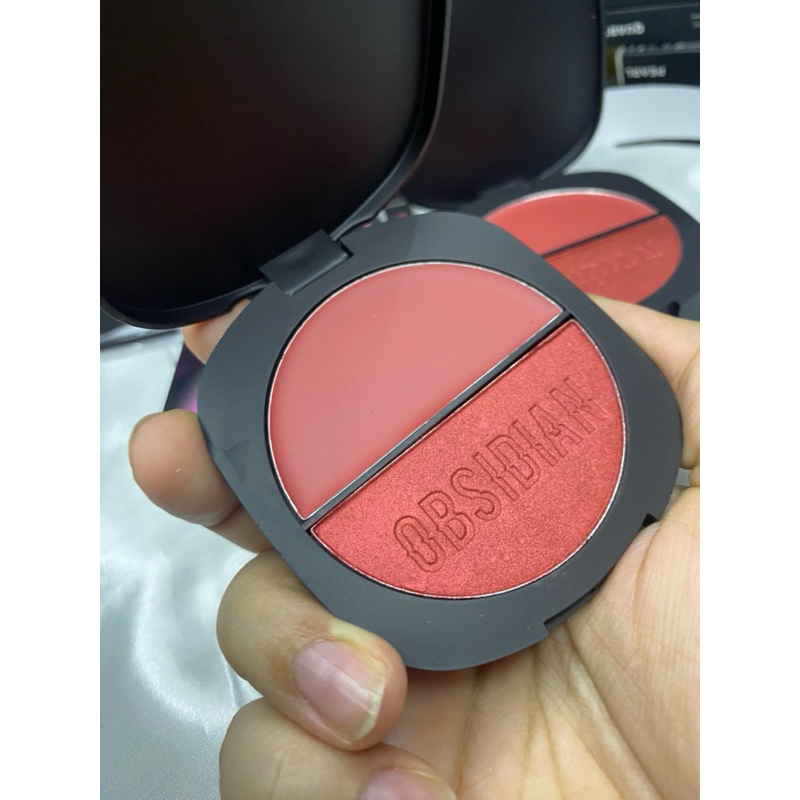 Blush Duo Gemini Obsidian Ruby Rose | Shopee Brasil