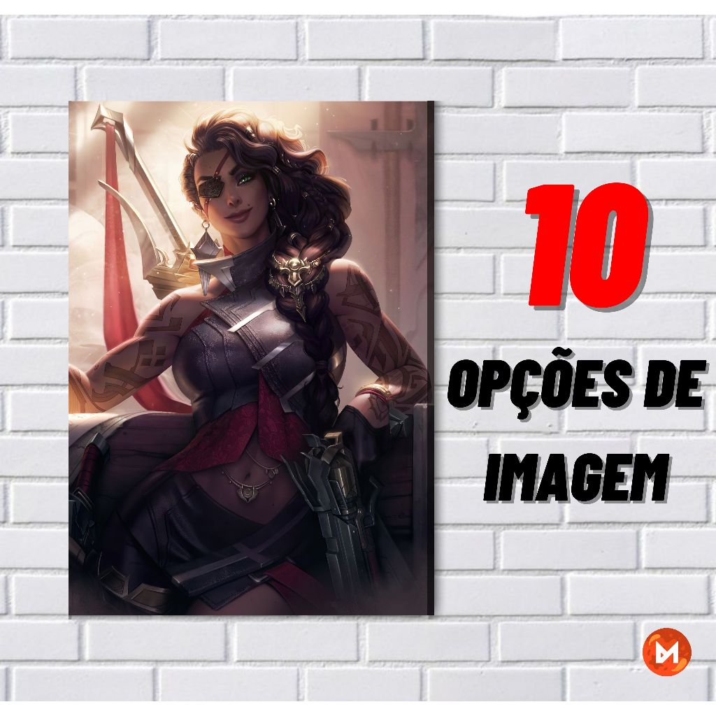 LoL - SAMIRA | Placa Decorativa | Quadros Decorativos | LEAGUE OF ...