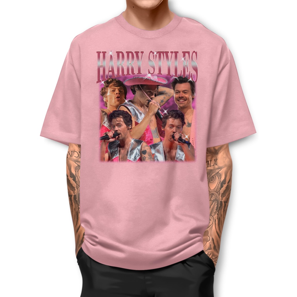 Camiseta HARRY STYLES PINK conforto e estilo de Alta Qualidade | Shopee ...
