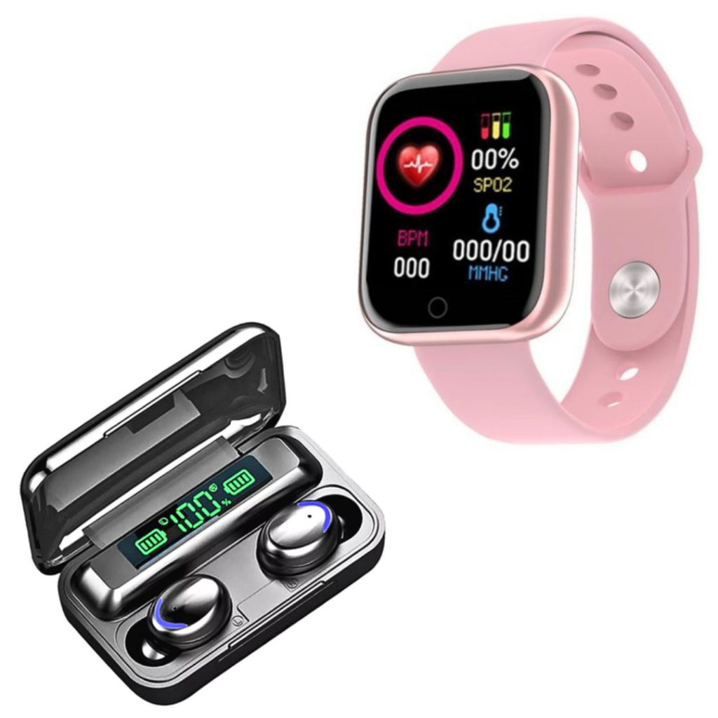 Relógio Smartwatch D20 Pró Unissex + Fone de Ouvido sem Fio Bluetooth ...