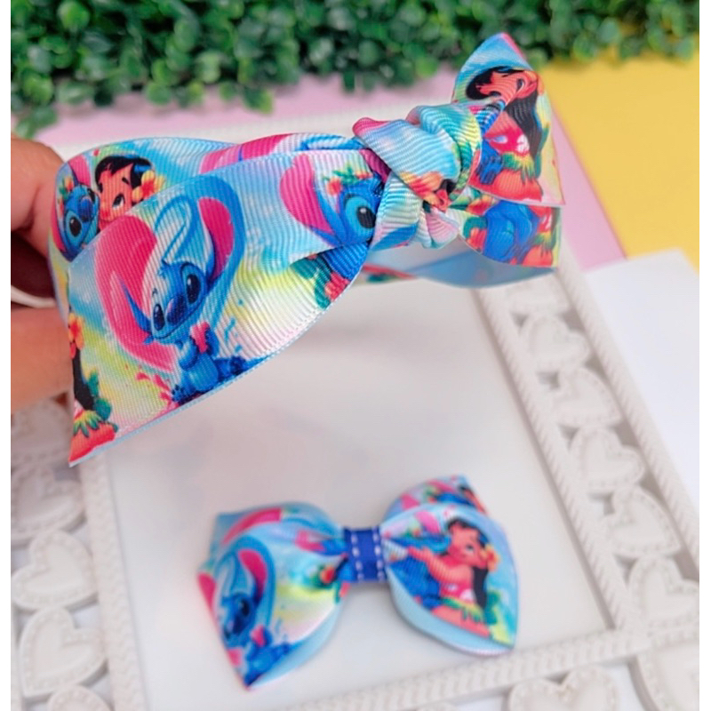 Tiara Stitch Infantil de Cabelo e Laço Stitch | Shopee Brasil