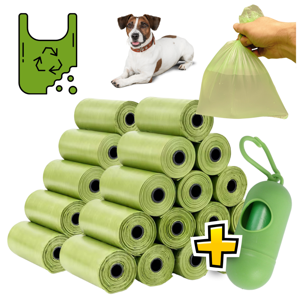 Kit 30 Refil Cata Caca Biodegradável 450 Saquinhos Saco p/ Pet Cachorro ...