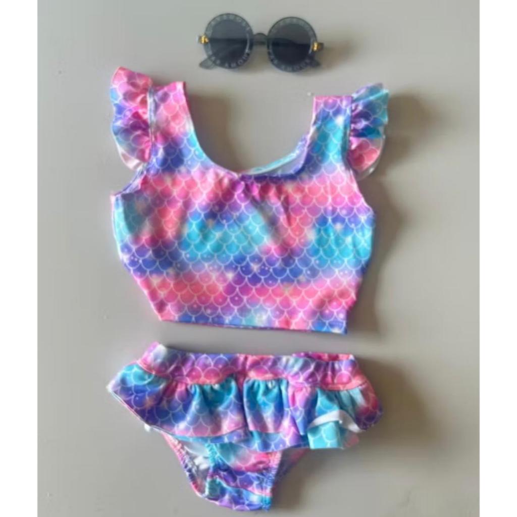 Biquini Infantil Menina Moda Praia Estampado Verao Passeio Piscina ...