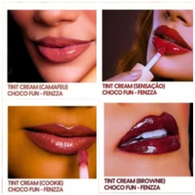 FENZZA LIP TINT CHOCO FUN GLOSS LABIAL GANACHE AU LAIT FLAN FONDUE ...