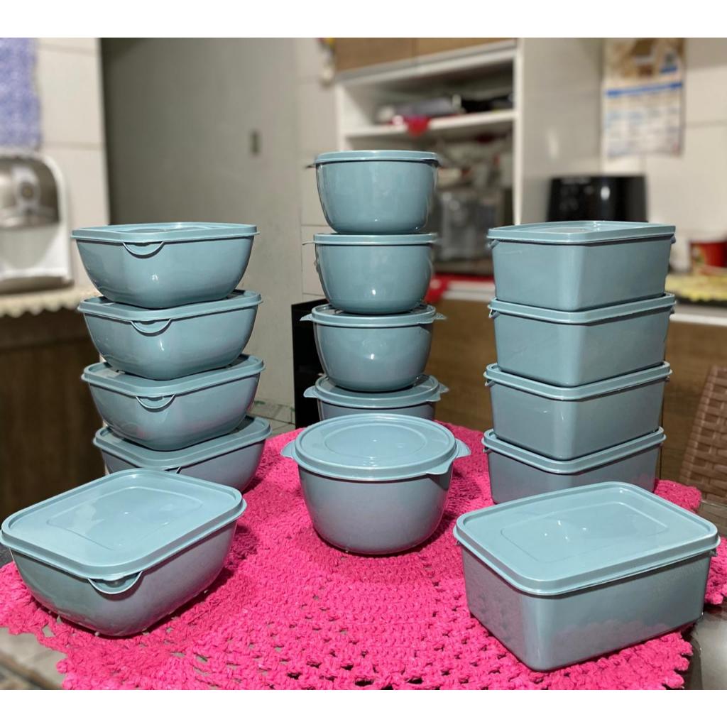 Kit 15 Potes de Plásticos | Shopee Brasil
