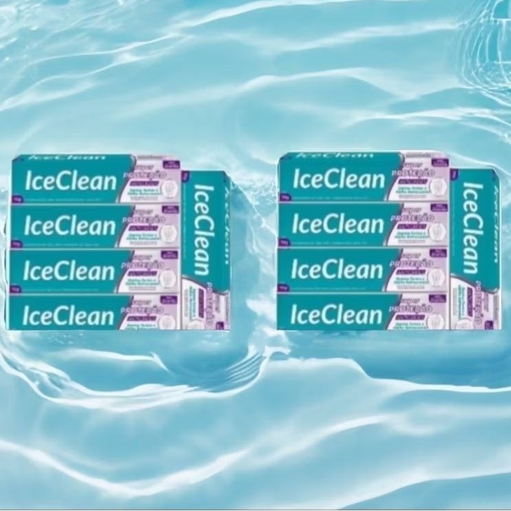 Creme dental Iceclean 10 unidades super proteção anticaries 70g cada ...