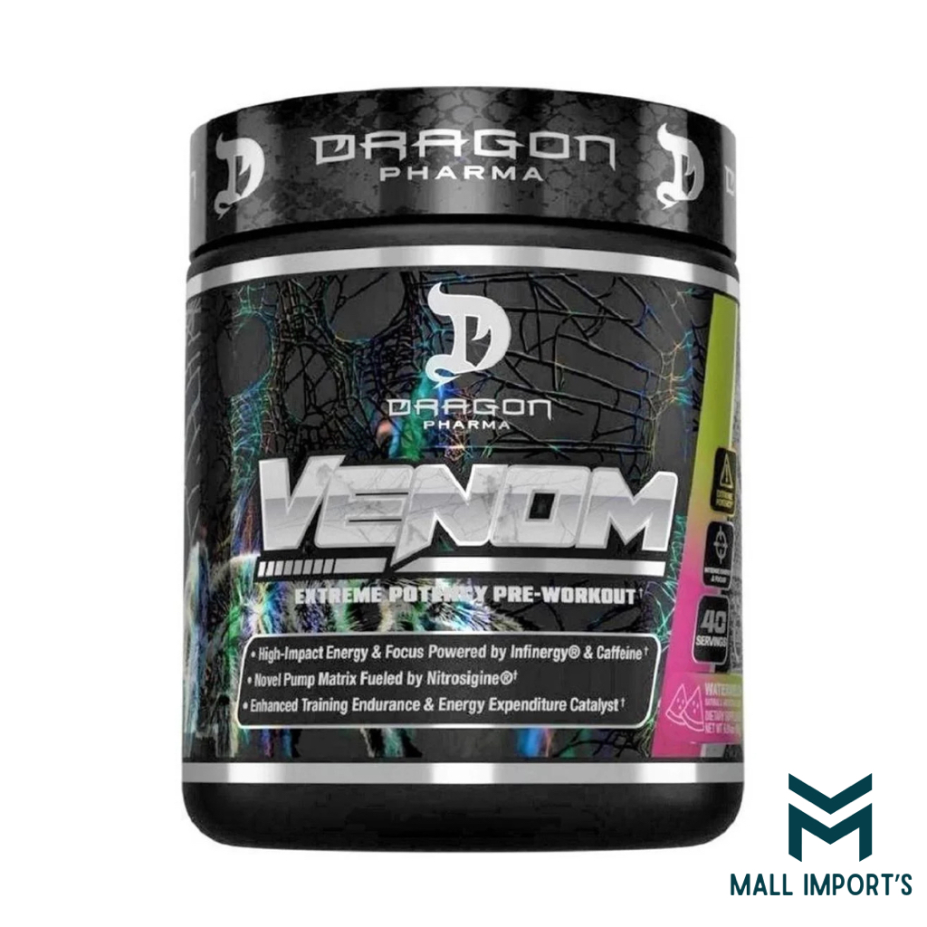 Venom Pré-Treino Dragon Pharma - 40 Doses Extreme Potency | Shopee Brasil