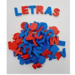 Alfabeto Móvel em EVA – 400 Letras | 4x6cm | 10mm | Educativo | Cores ...