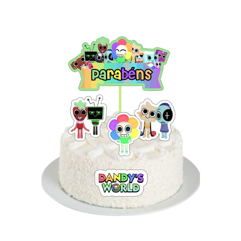 Topo de Bolo Topper de Bolo Dandy’s World | Shopee Brasil