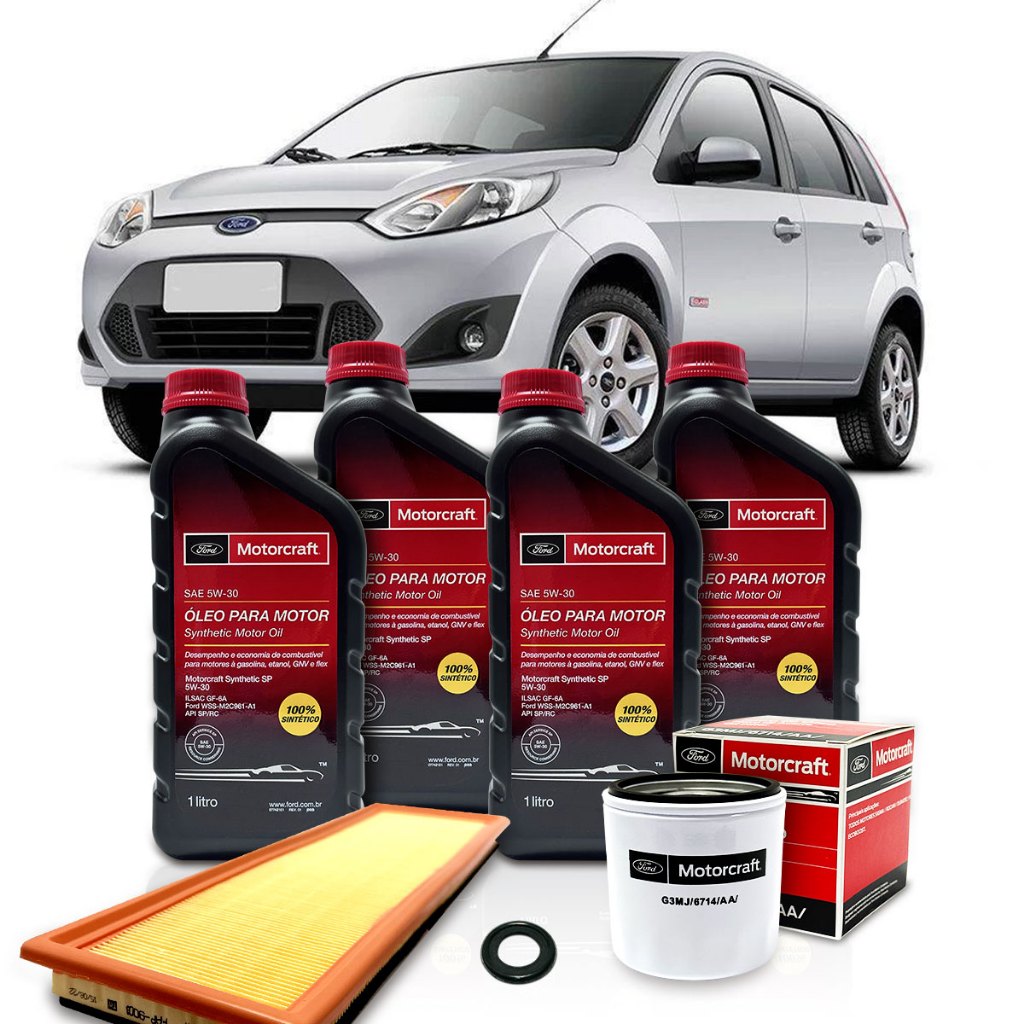 Kit Revisão Troca de Óleo Motorcraft 5w30 Ford Fiesta 2009 2010 2011 ...