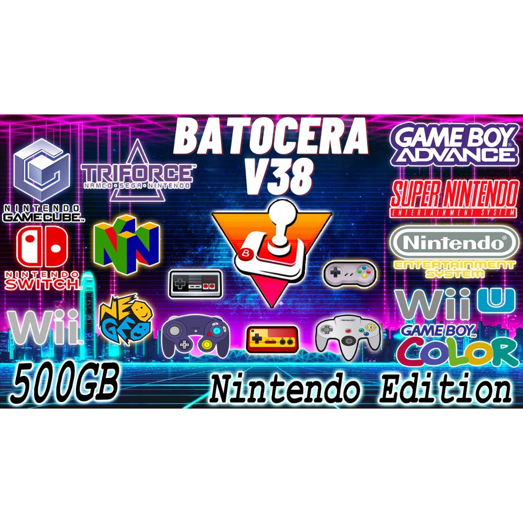Hd Externo 500GB N Edition (Batocera 38) 9000 Pc Boot | Shopee Brasil