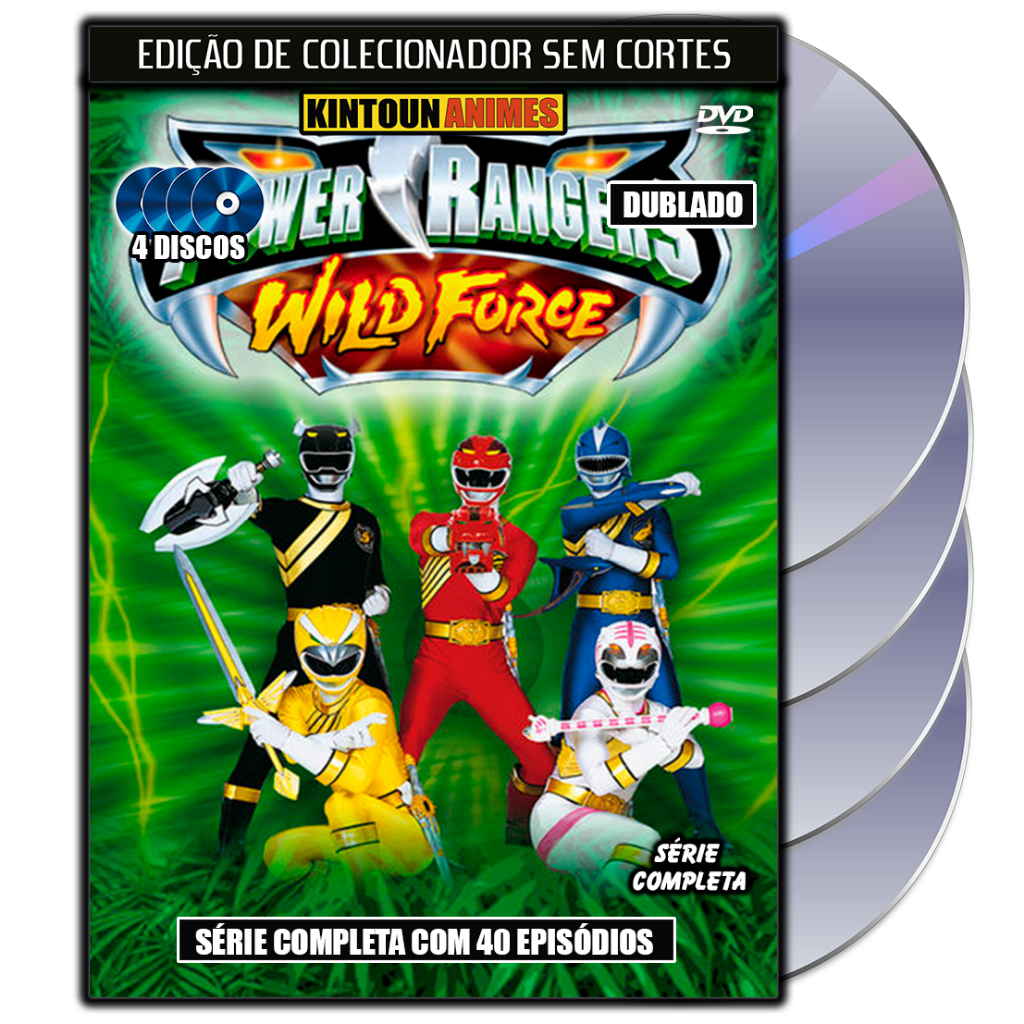 Power Rangers Força Animal - Série Completa E Dublada Em Dvd | Shopee ...