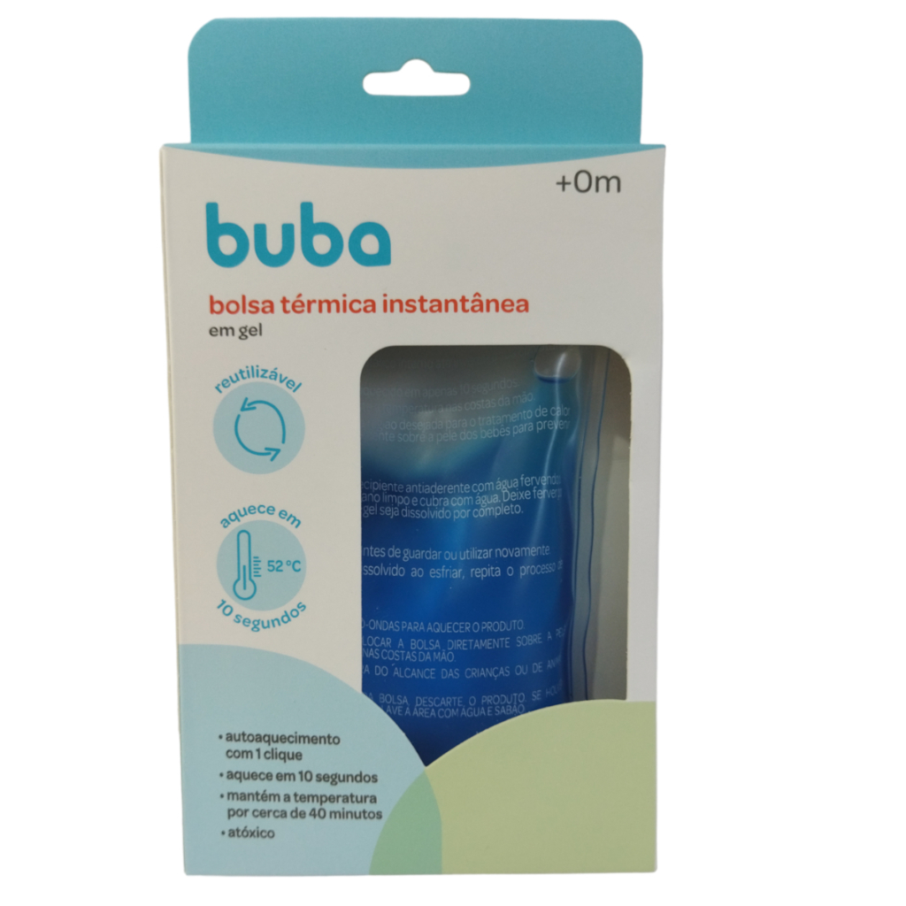 Bolsa Térmica em Gel Aquecimento Instantânea Em Um Click Alívio Cólicas Dores Bebê Buba | Shopee ...