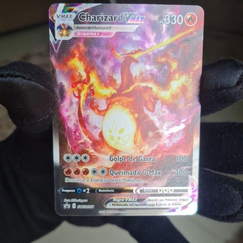 Carta Pokemon Charizard V MAX. ORIGINAL | Shopee Brasil