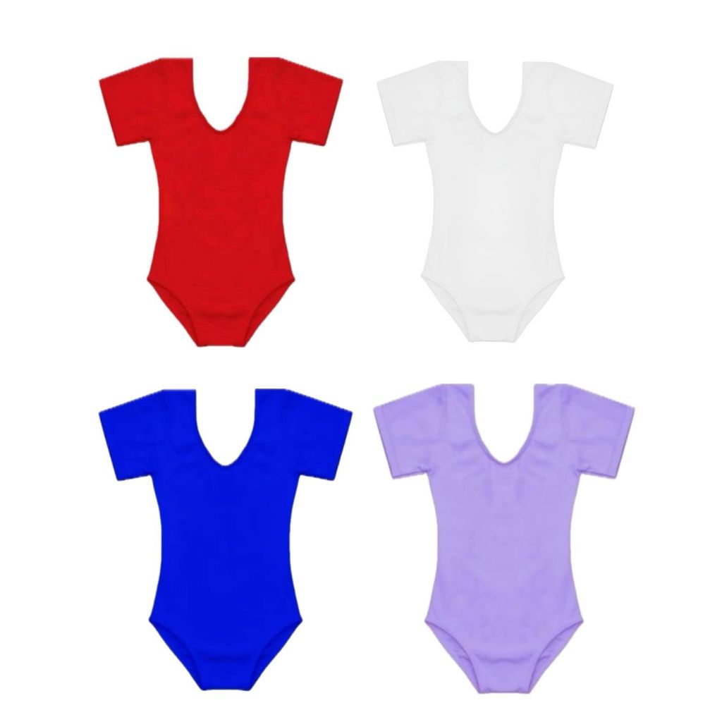 Ballet Collants Coloridos com manguinha - infantil ( tamanhos do 04 ao ...