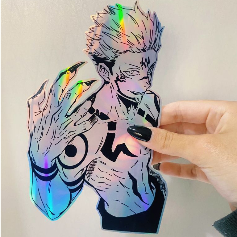 Adesivo Holográfico Anime Jujutsu Kaisen Stickers Anime Ryomen Sukuna ...