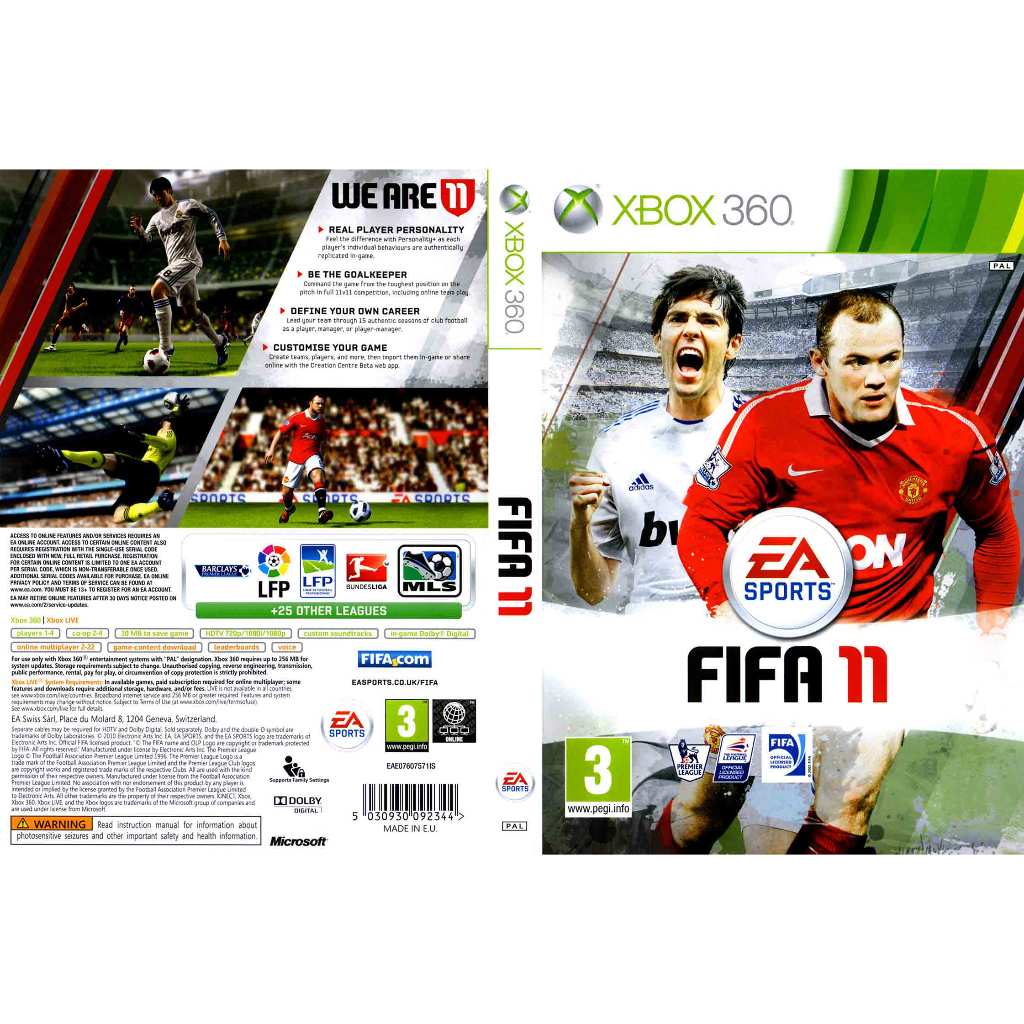 Fifa 11 para Xbox 360Lt com capa | Shopee Brasil