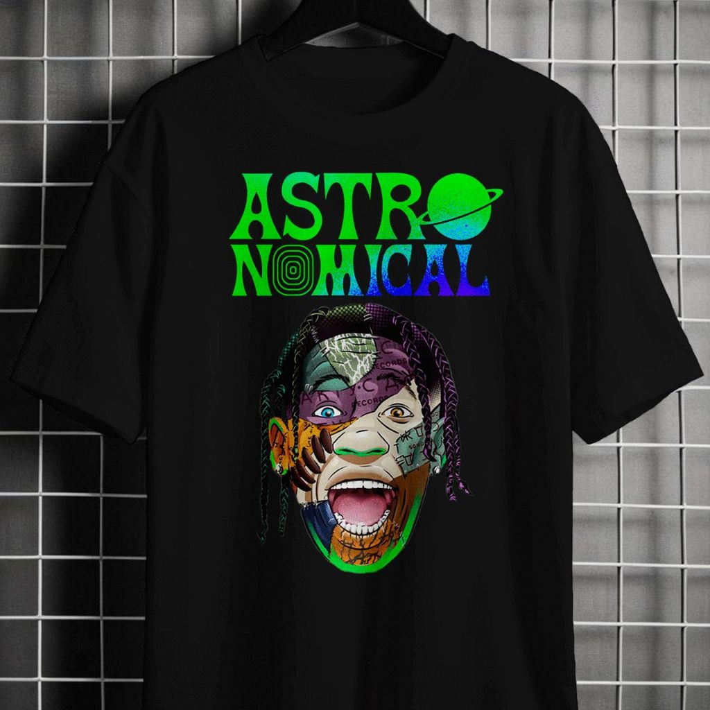 Camiseta Unissex Graphic Astronomical Travis Scott Rapper Boolteg ...